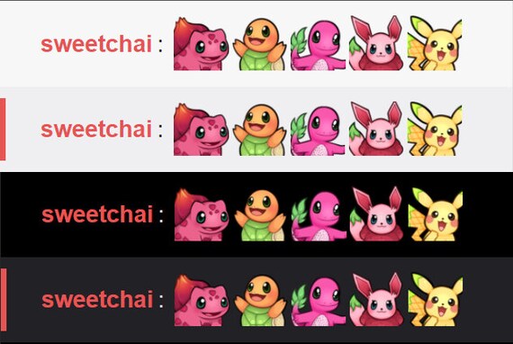 Pok\u00e9mon Emote Pack Drawing & Illustration Art & Collectibles ...