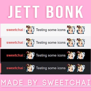 Jett BONK Twitch Emote - Single - Etsy