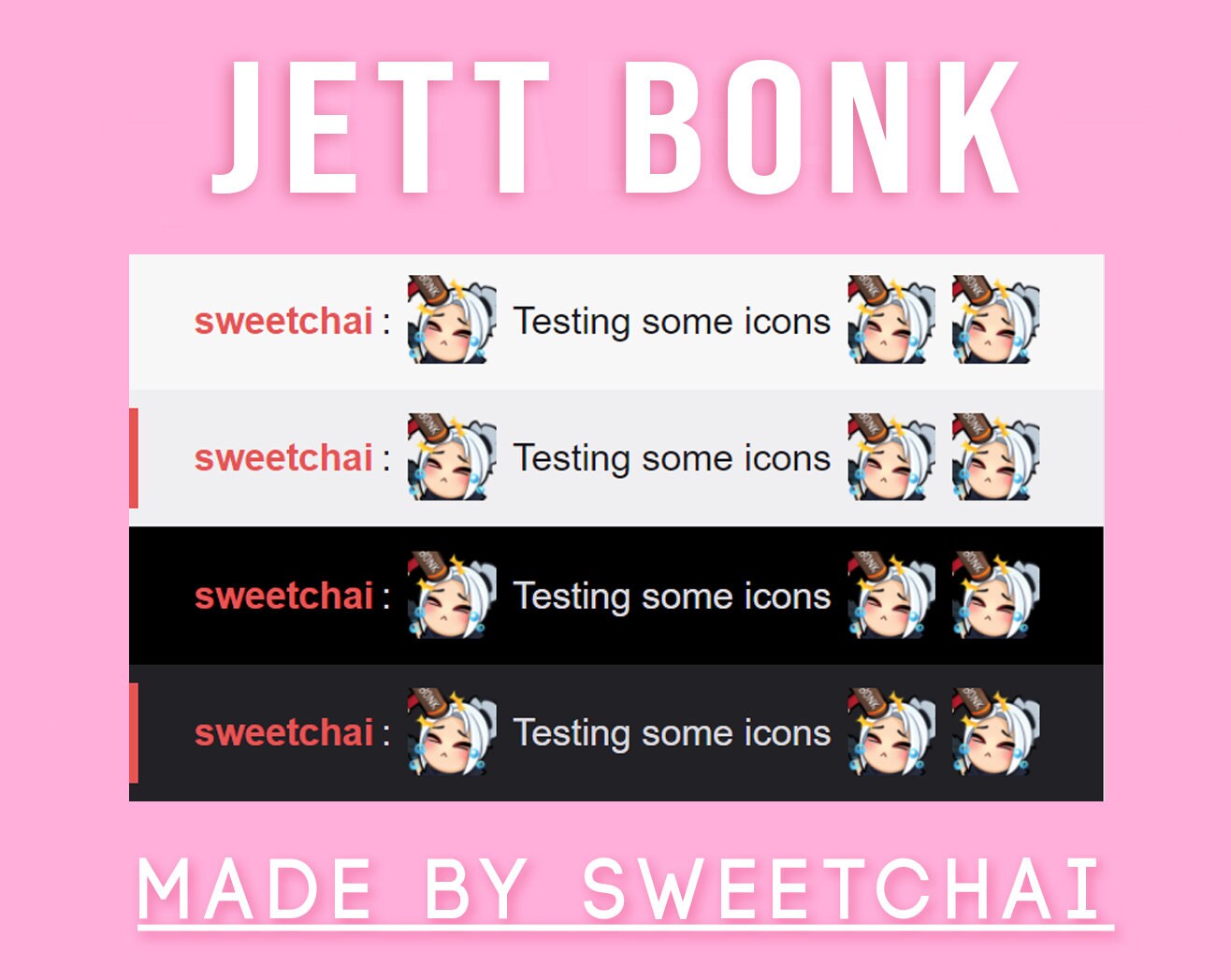 Jett BONK Twitch Emote - Single - Etsy