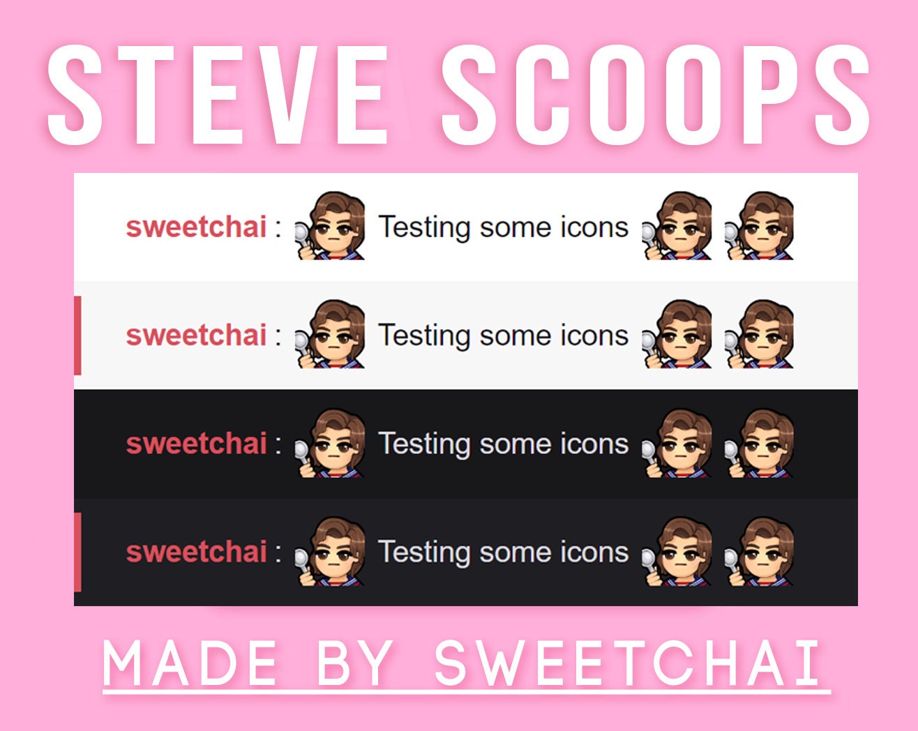 Steve Scoops Ahoy Twitch Emote Single - Etsy