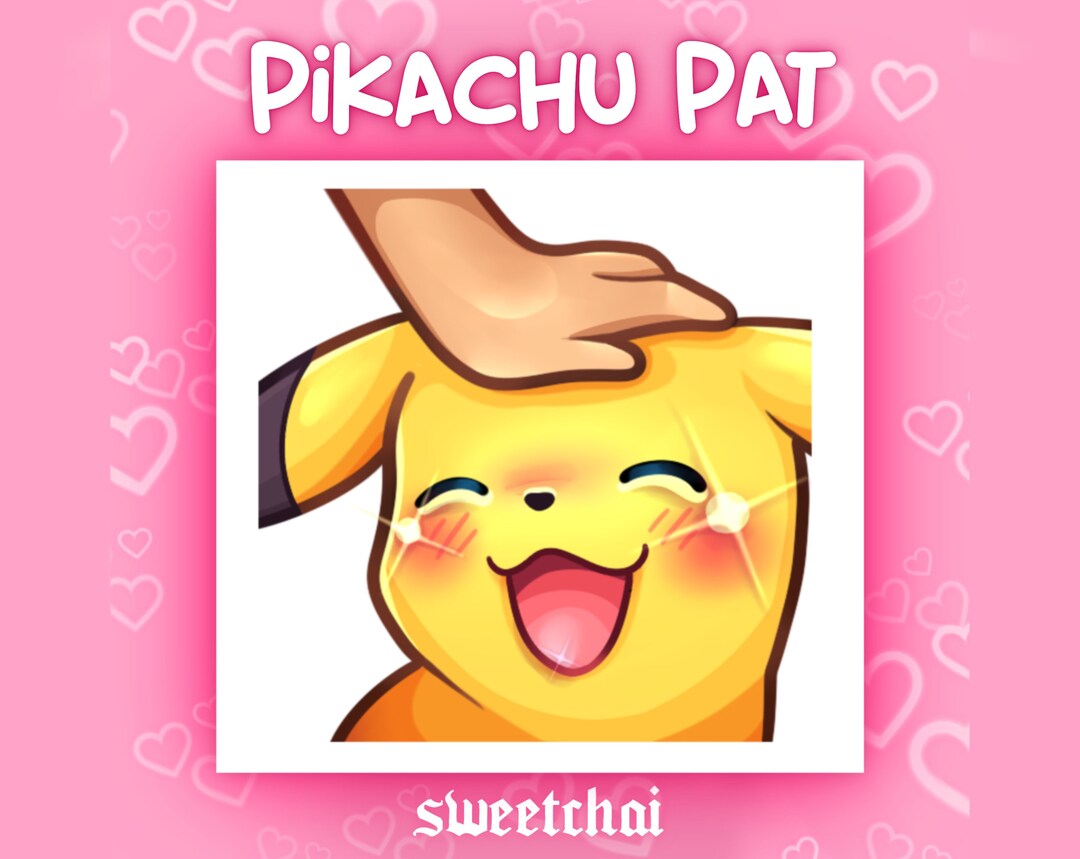 Pikachu Pat 2.0 Twitch Emote - Single - Etsy
