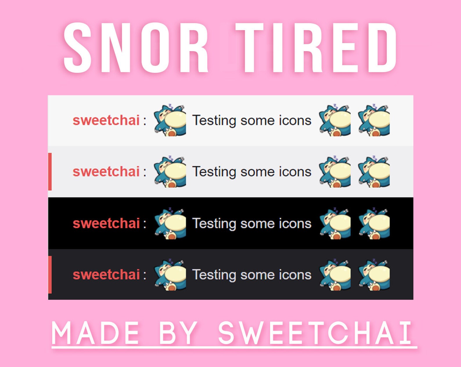 Snorlax Tired Twitch Emote Single - Etsy