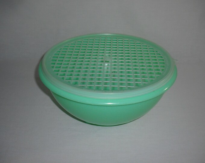 Tupperware Colander/strainer 339 W/opaque Grid Jadeite Green Vintage ...