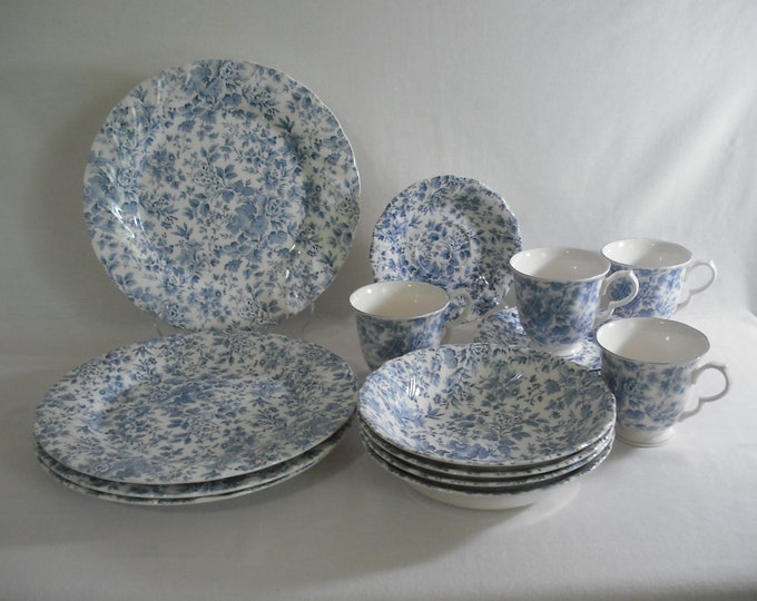 Vintage Nikko Tableware Tea Roses Blue Tea Cup W/ Saucer Japan - Etsy