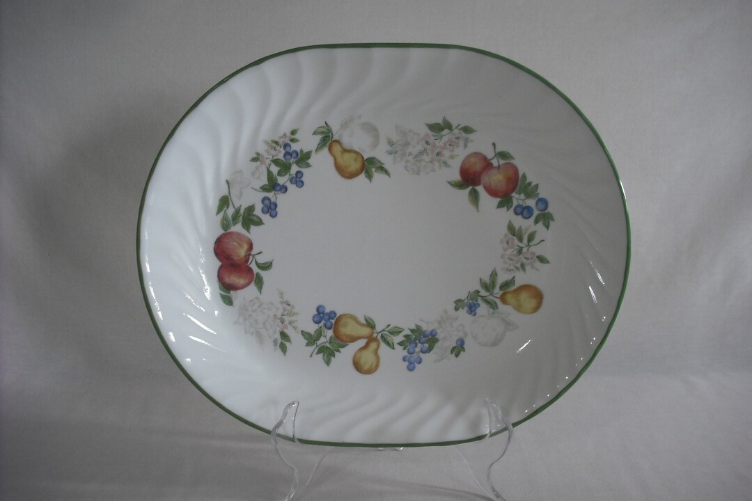 Corelle Platter Chutney Fruit Pattern Meat Platter Vintage - Etsy