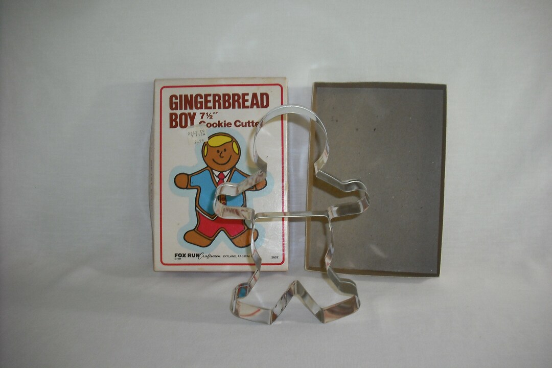Large Gingerbread Boy Cookie Cutter Vintage 1986 - Etsy