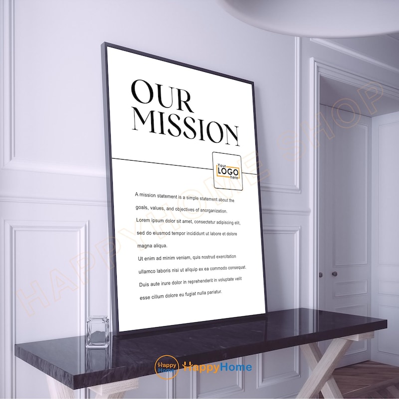 Mission and Vision Statement Poster - Etsy