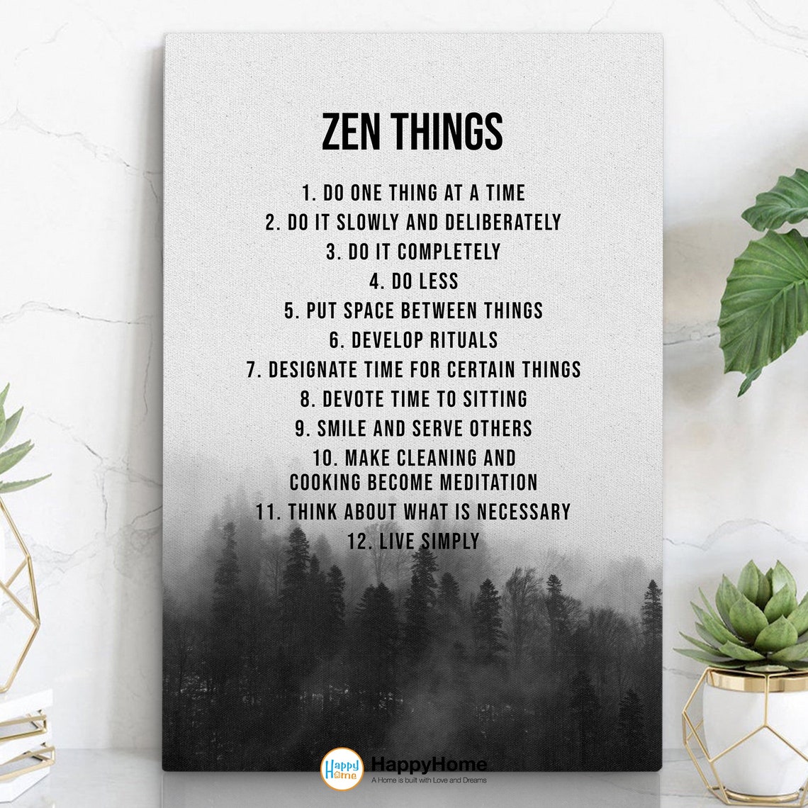 Meditation Zen Things Wall Art Motivational Inspirational - Etsy