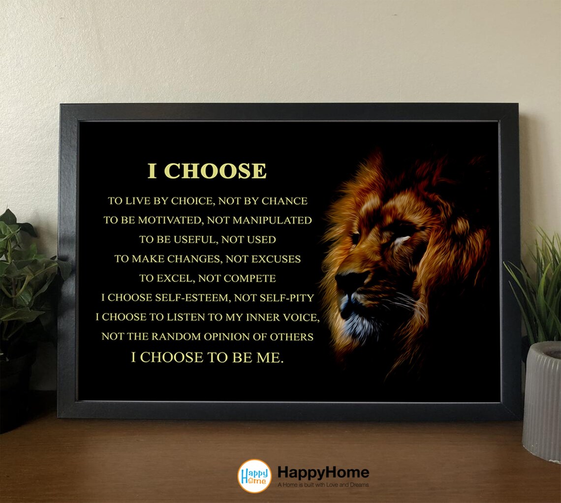 Old Lion Poster Motivational Inspiration Quotes Poster I - Etsy