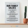 Custom Calligraphy Service Family Reminder Family Value House Motto ...