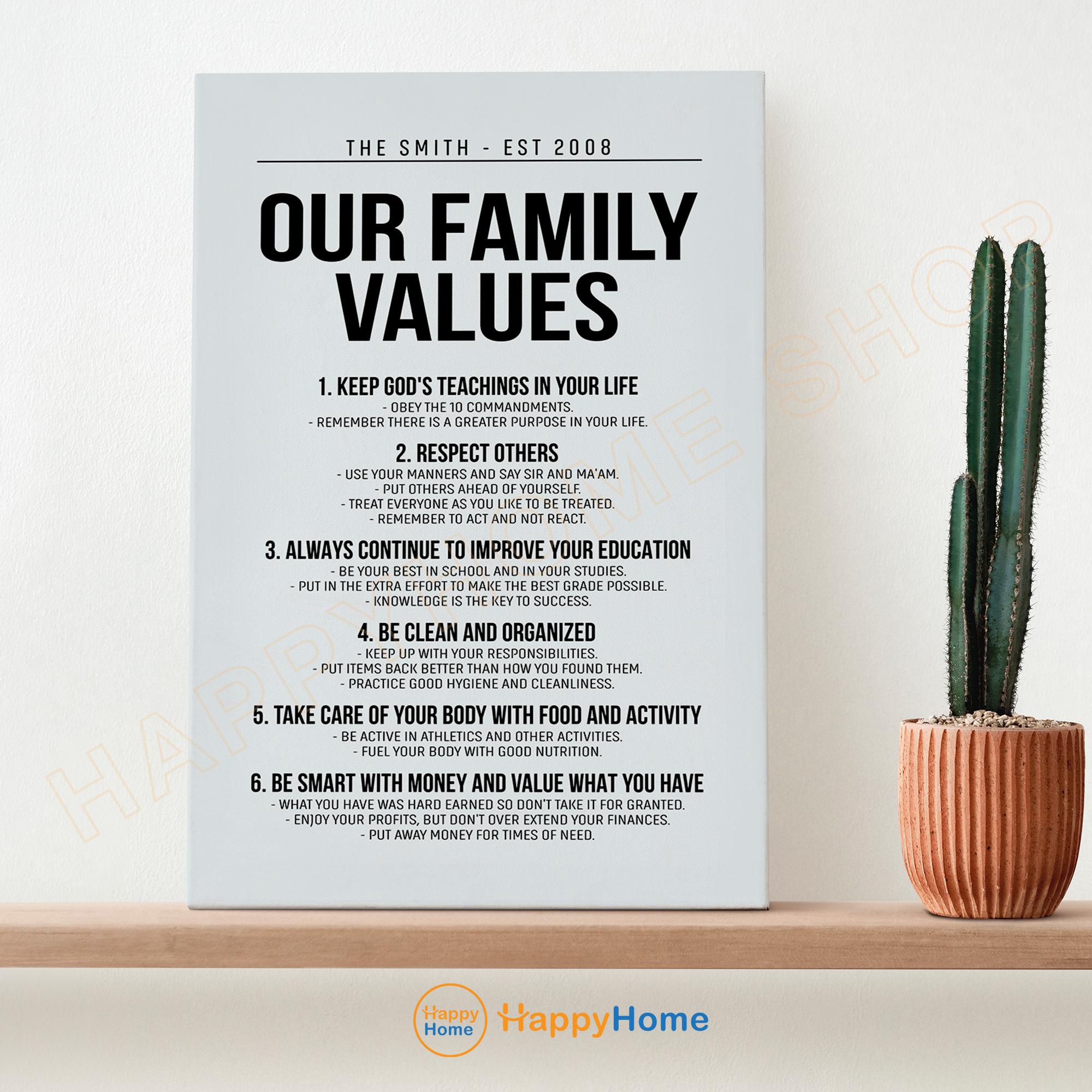 Values Family Quotes