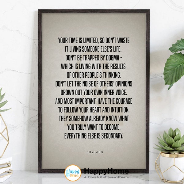 Your Time is Limited - Etsy