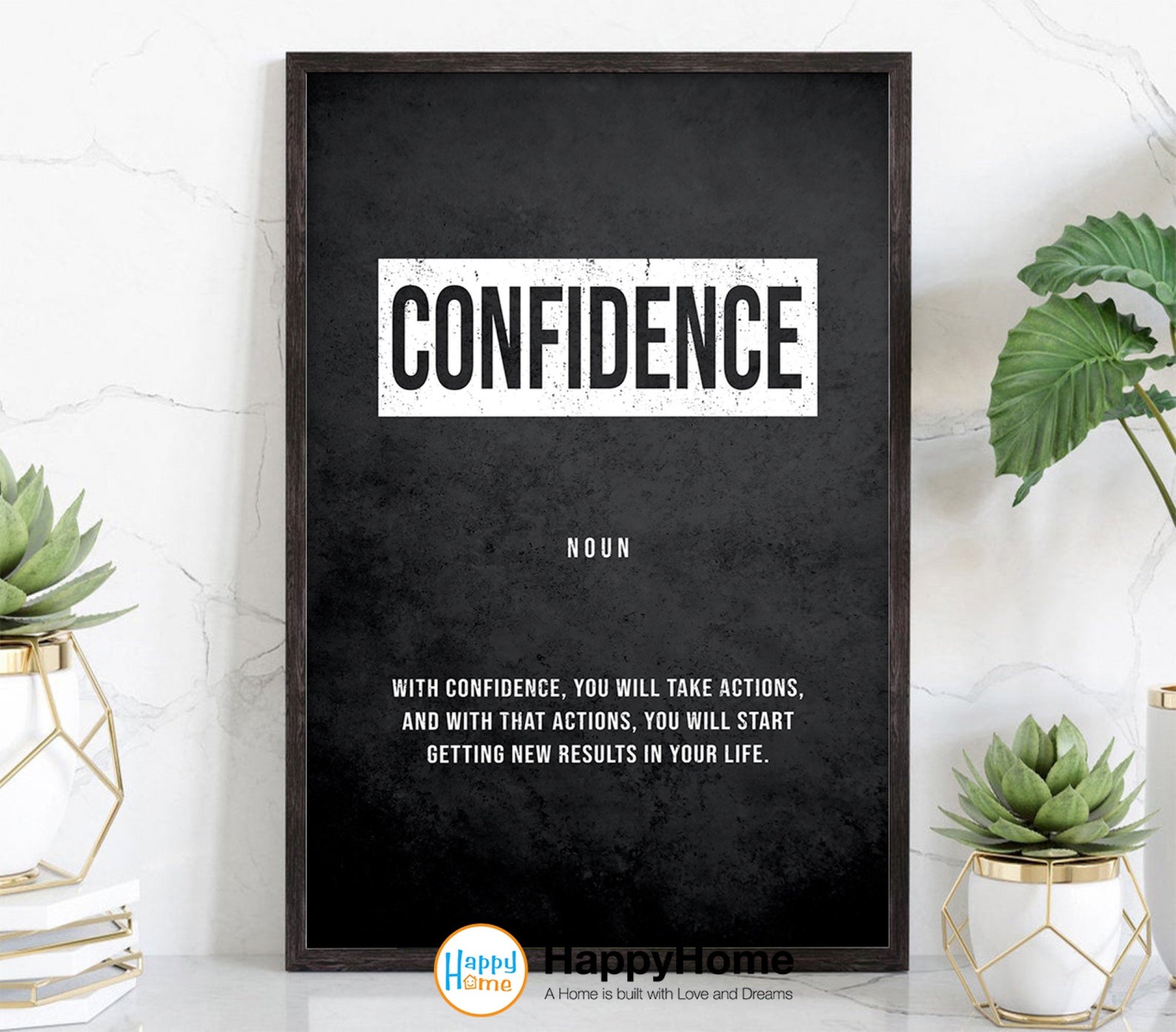 Confidence Definition Poster Motivational Wall Art - Etsy