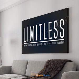Limitless Definition Motivational Wall Art Inspirational Wall Art ...