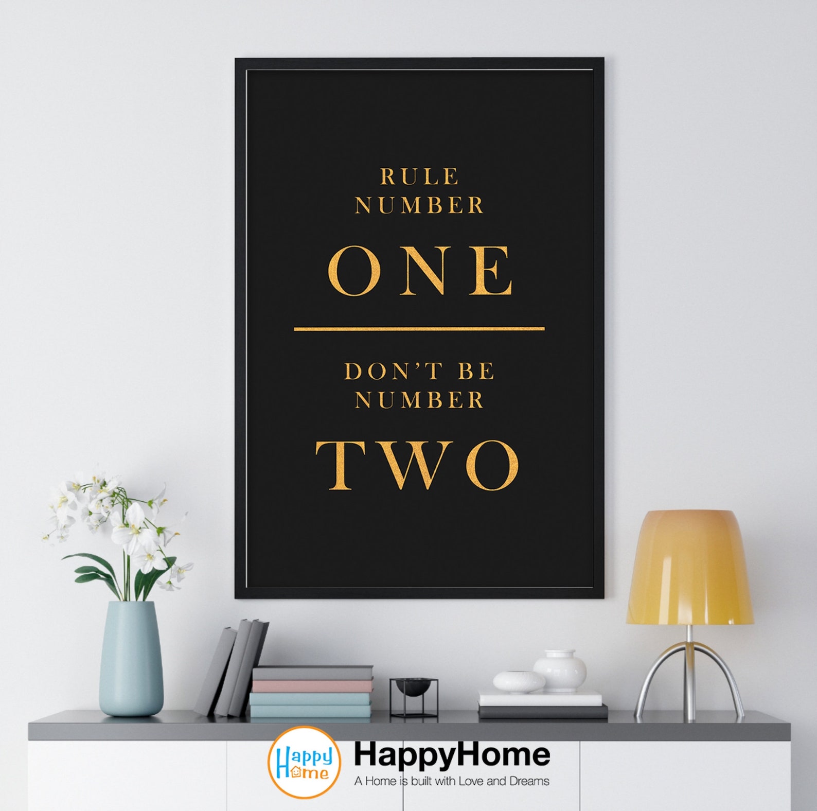 Rule Number One Poster Motivational Wall Art Inspirational - Etsy