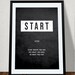 Start Definition Poster Motivational Wall Art Inspirational Wall Art ...