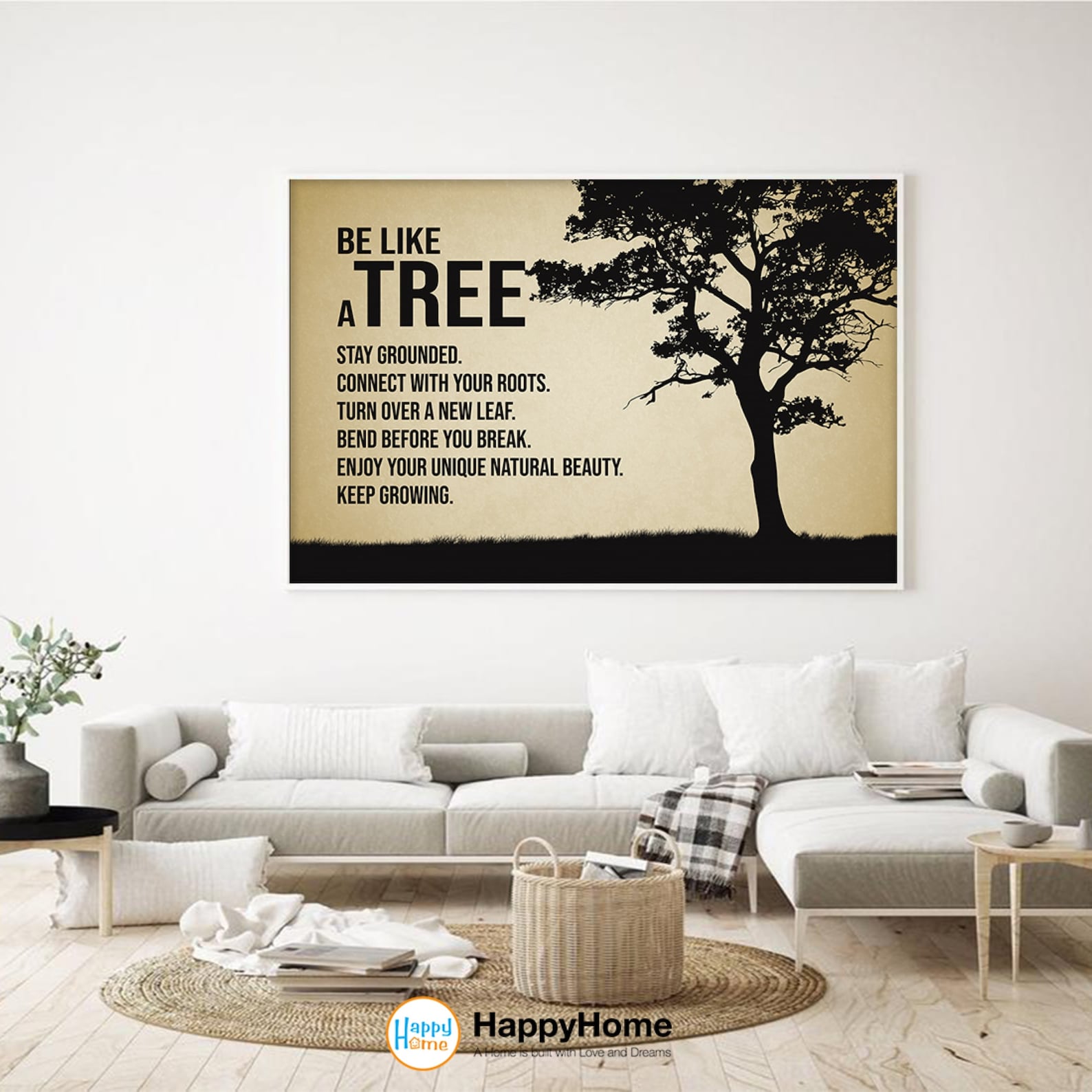 Be Like A Tree Motivational Poster Inspirational Wall Art - Etsy