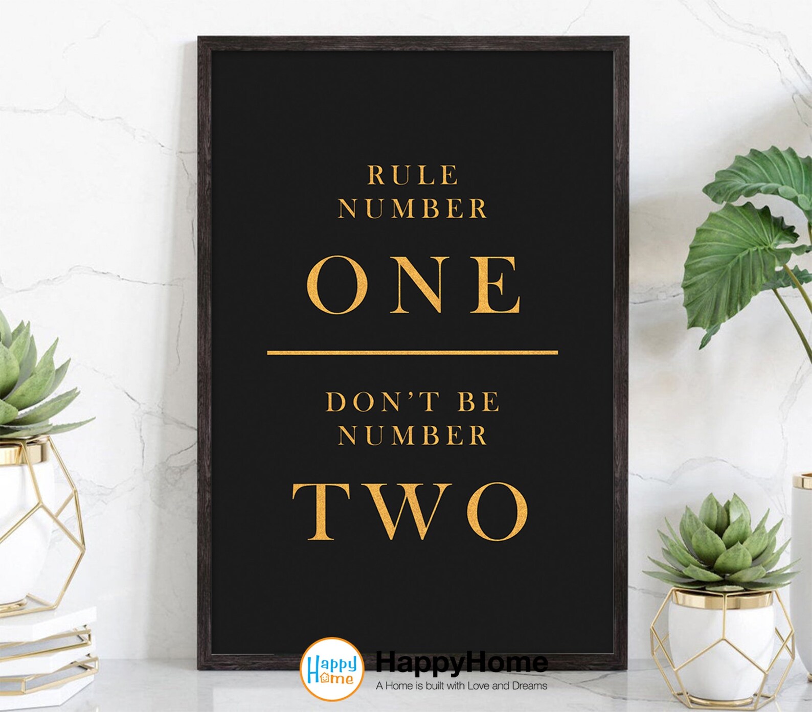 Rule Number One Poster Motivational Wall Art | Inspirational Wall Art ...