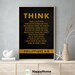Philippians 4:8 Think on These Things | Bible Verse Wall Art | Modern ...