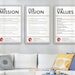 Personalized Business Values Vision Mission Wall Art Entrepreneur ...