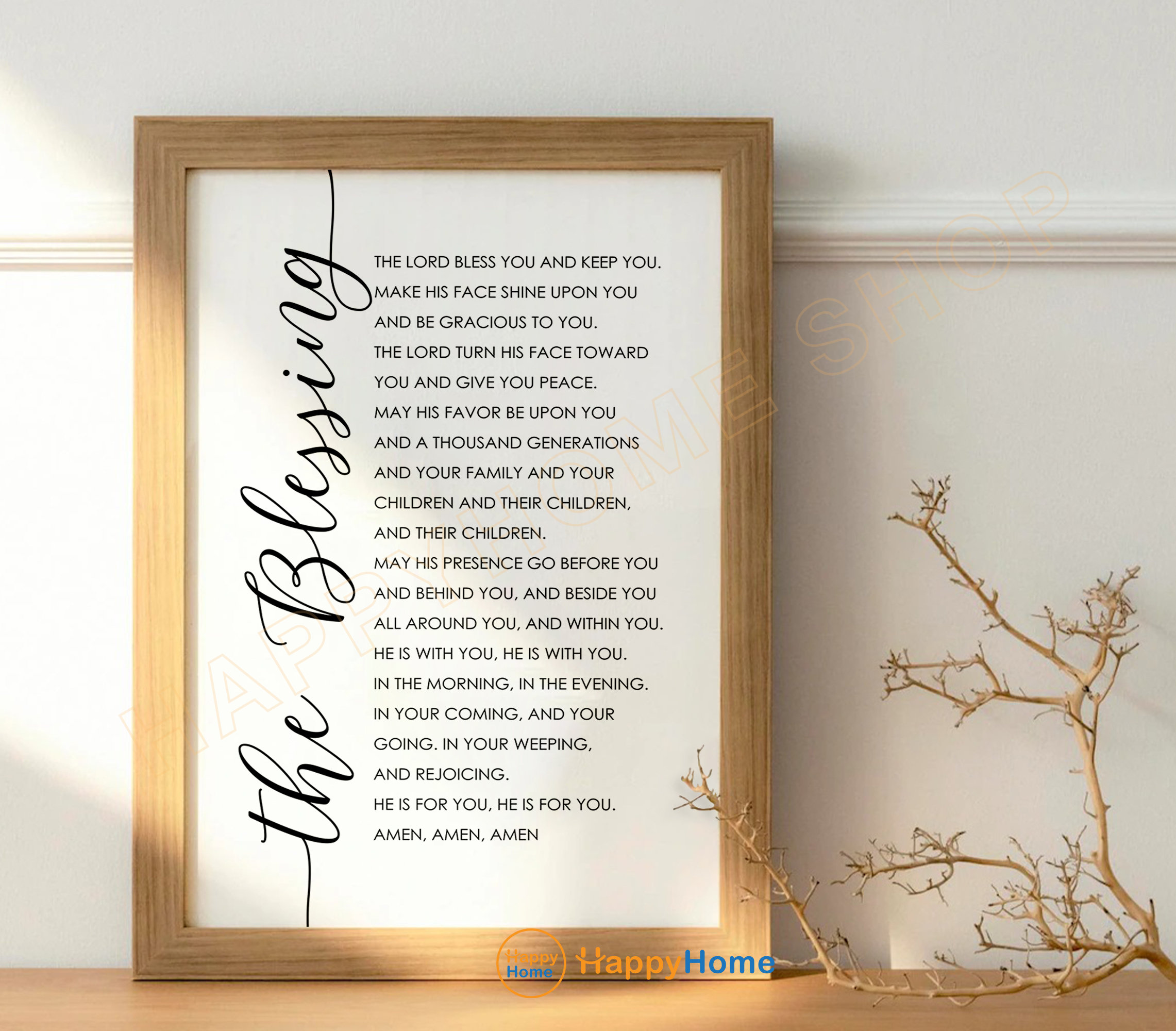 The Blessing Song Lyrics Wall Art Elevation Worship Lyrics - Etsy