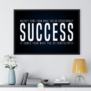 Success Wall Art Motivational Poster Inspirational Wall Art | Success ...