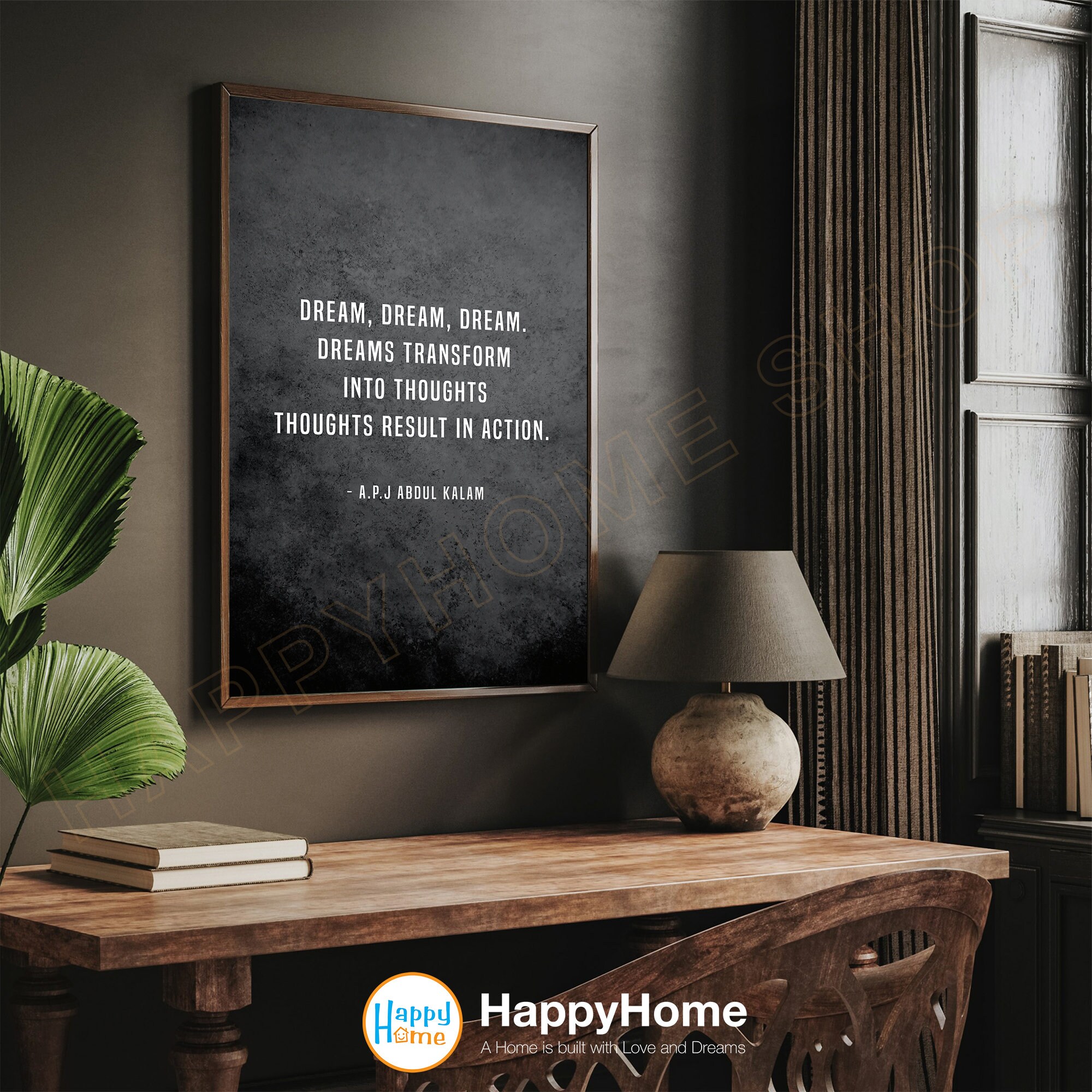 A.P.J Abdul Kalam Wall Art Dreams Transform Into Thoughts Result in ...