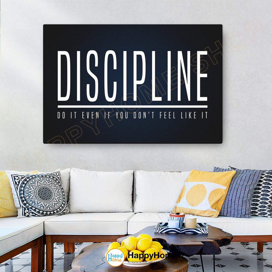 Discipline Definition Motivational Wall Art Inspirational - Etsy