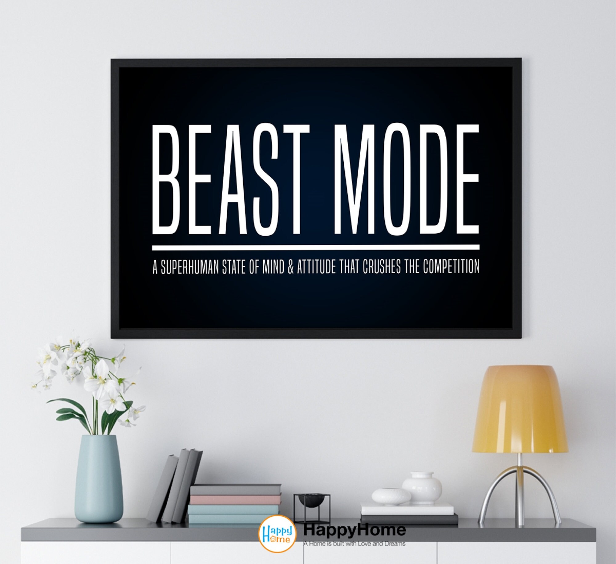 Beast Mode Definition Wall Art Motivational Poster - Etsy