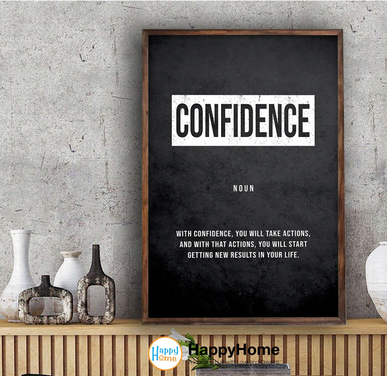 Confidence Definition Poster Motivational Wall Art - Etsy
