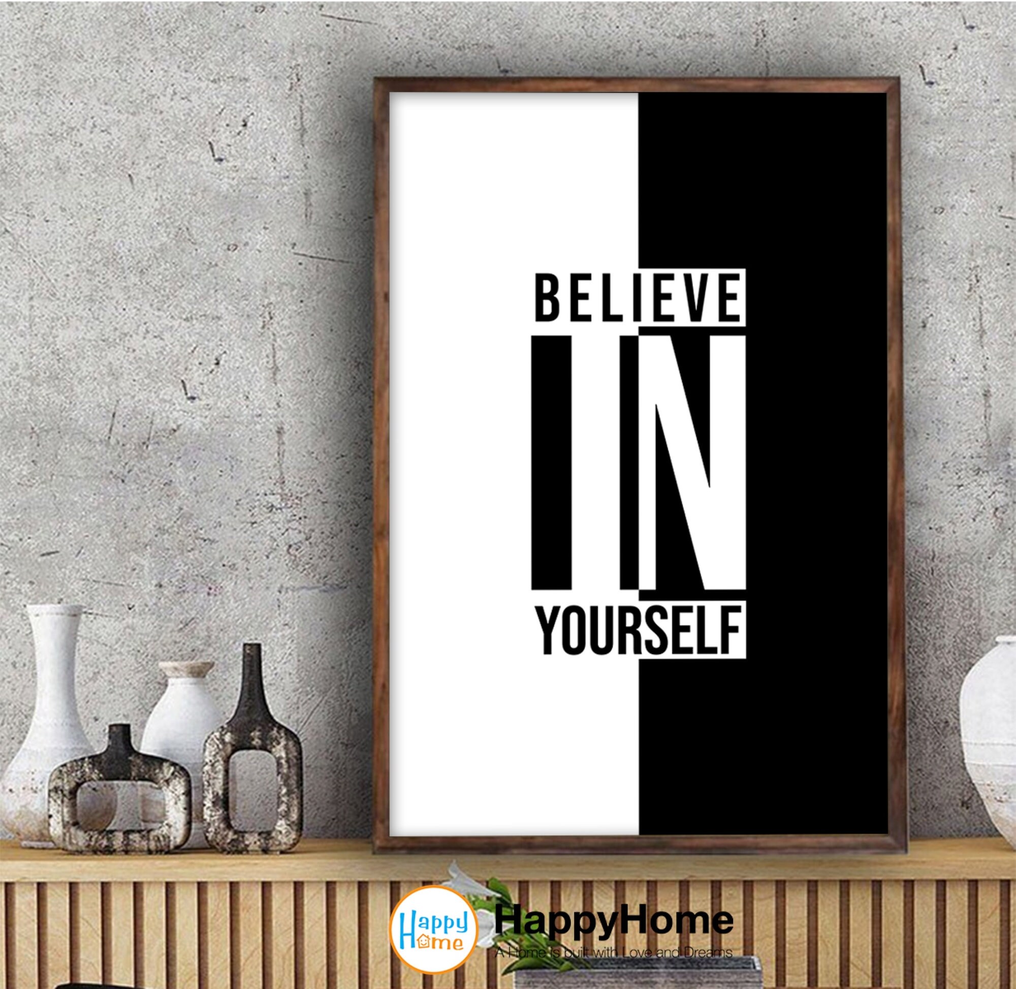Believe in Yourself Motivational Wall Art Print | Inspirational Wall ...