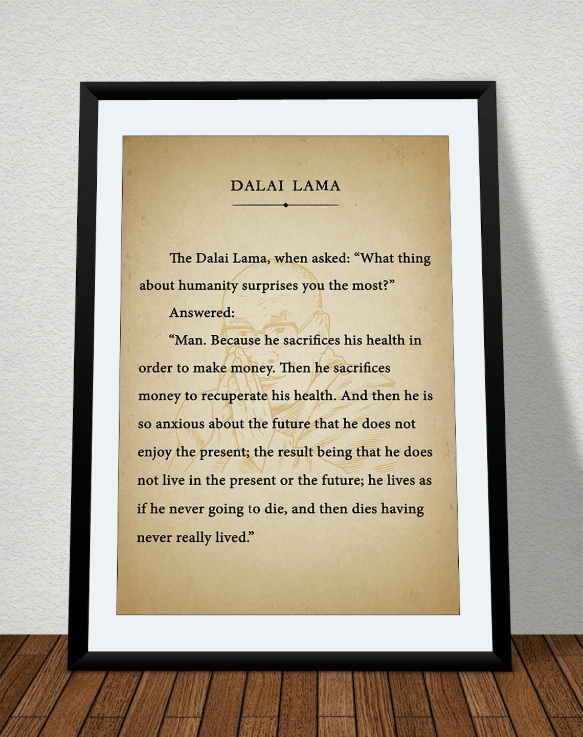 Dalai Lama Quotes Poster Motivational Inspiration Quotes Poster Dalai ...