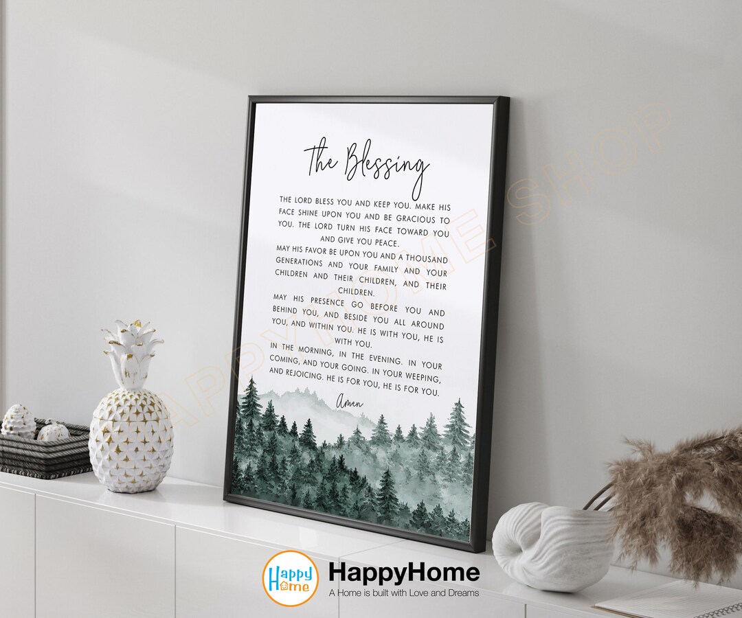 The Blessing Song Lyrics Wall Art May His Favor Be Upon You Scripture ... The Blessing Song Lyrics Wall Art May His Favor Be Upon You Scripture ...