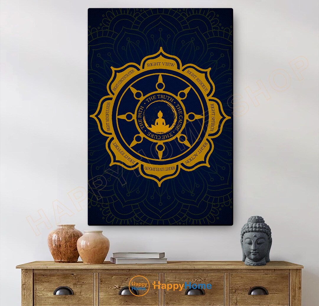 Buddhist the Four Noble Truths and the Eightfold Path Wall Art ...