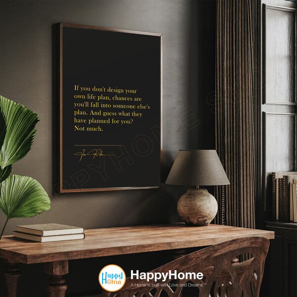 Jim Rohn Quote - Etsy