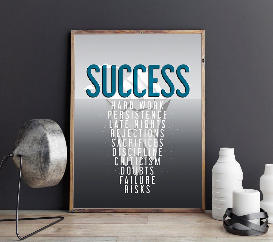Motivational Inspirational Quotes Poster Price of Success ...