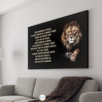 Lioness Poem Wall Art, Encouraging Prints, Lioness Quote, Motivational ...