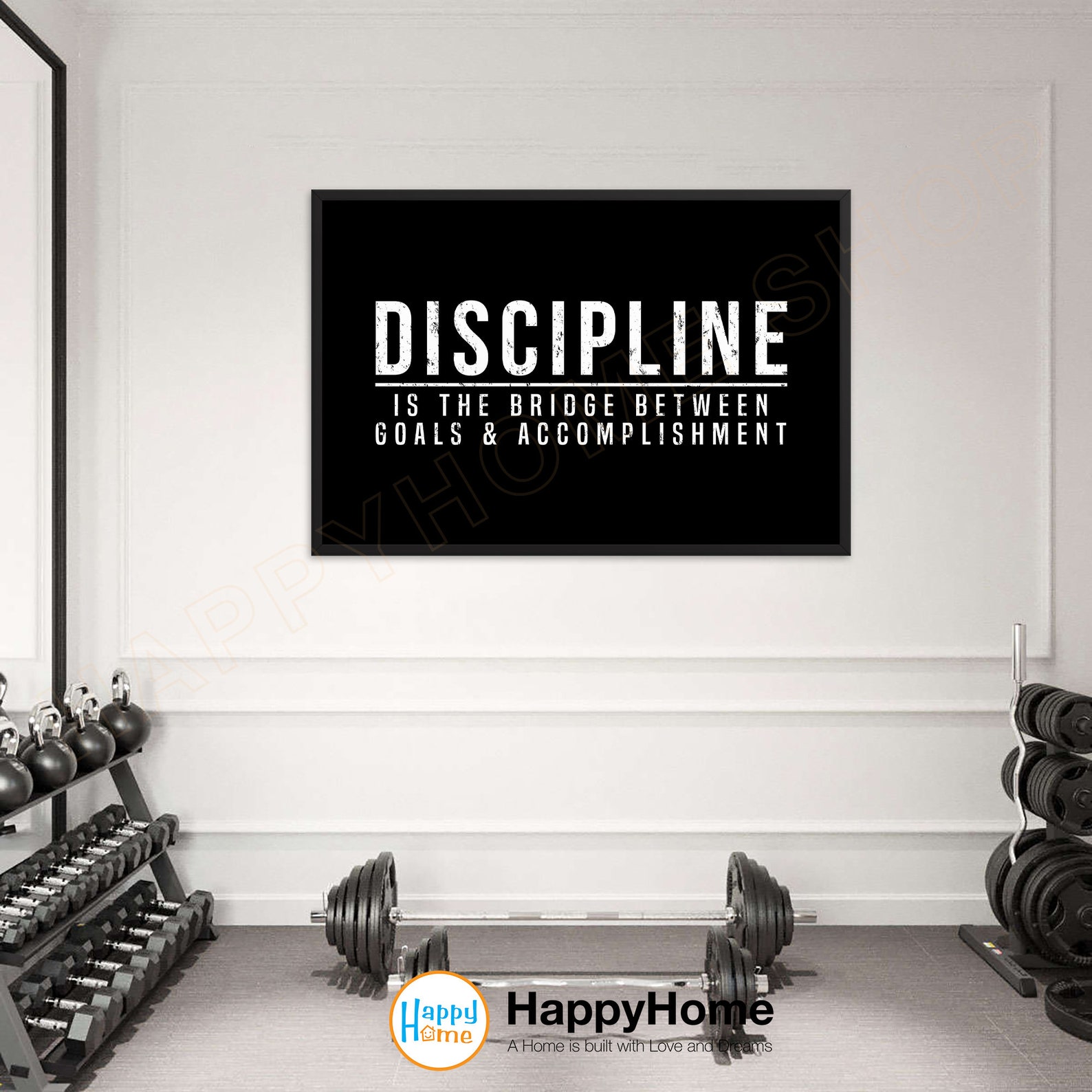 Discipline Definition Wall Art Workout Room Decor Gym Poster - Etsy