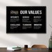 Personalized Company Core Values Wall Art Business Core Values Decor ...