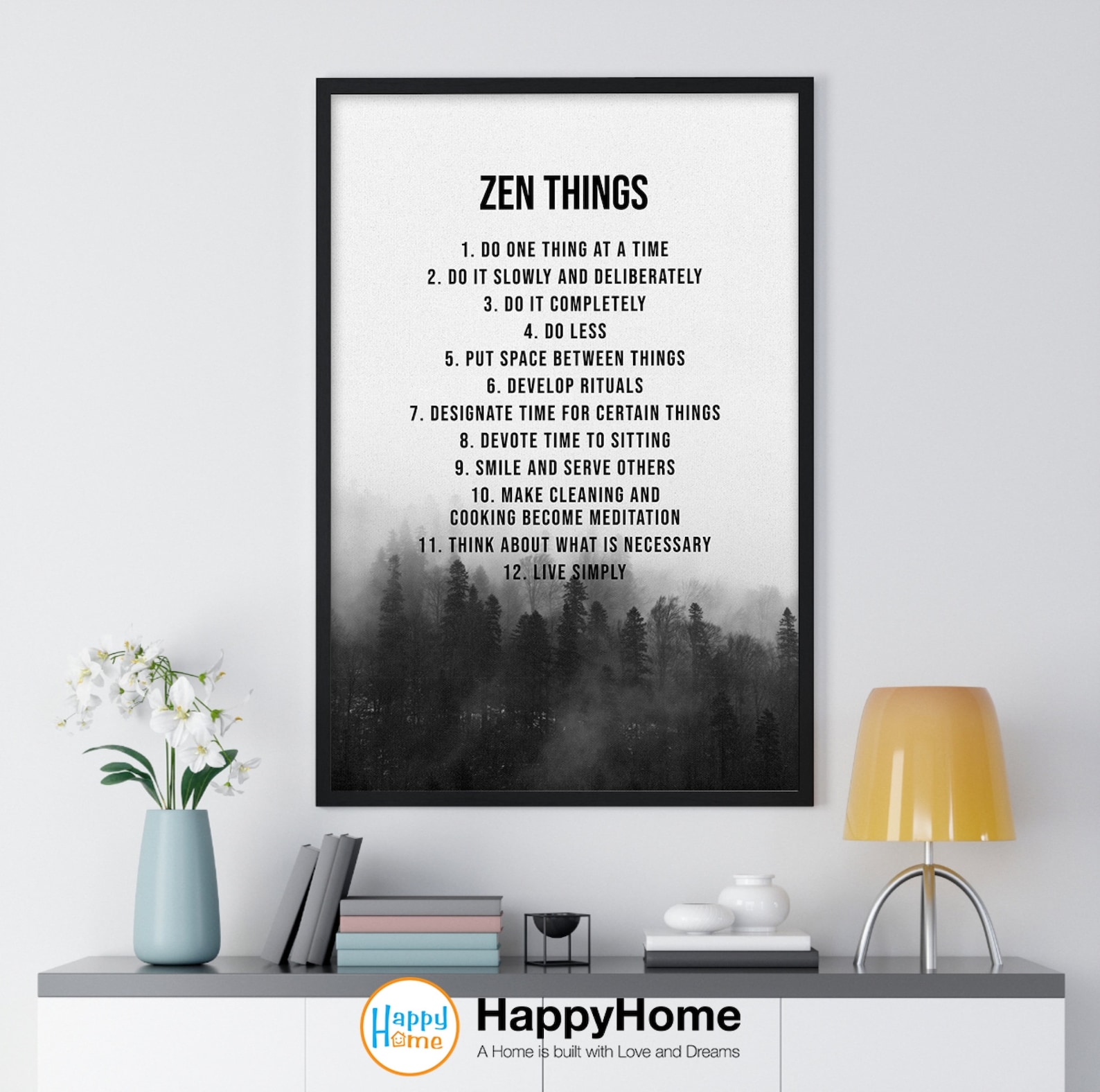Meditation Zen Things Wall Art Motivational Inspirational - Etsy
