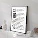 House Rules Wall Art Family Rules Home Sign Decor Canvas Art ...