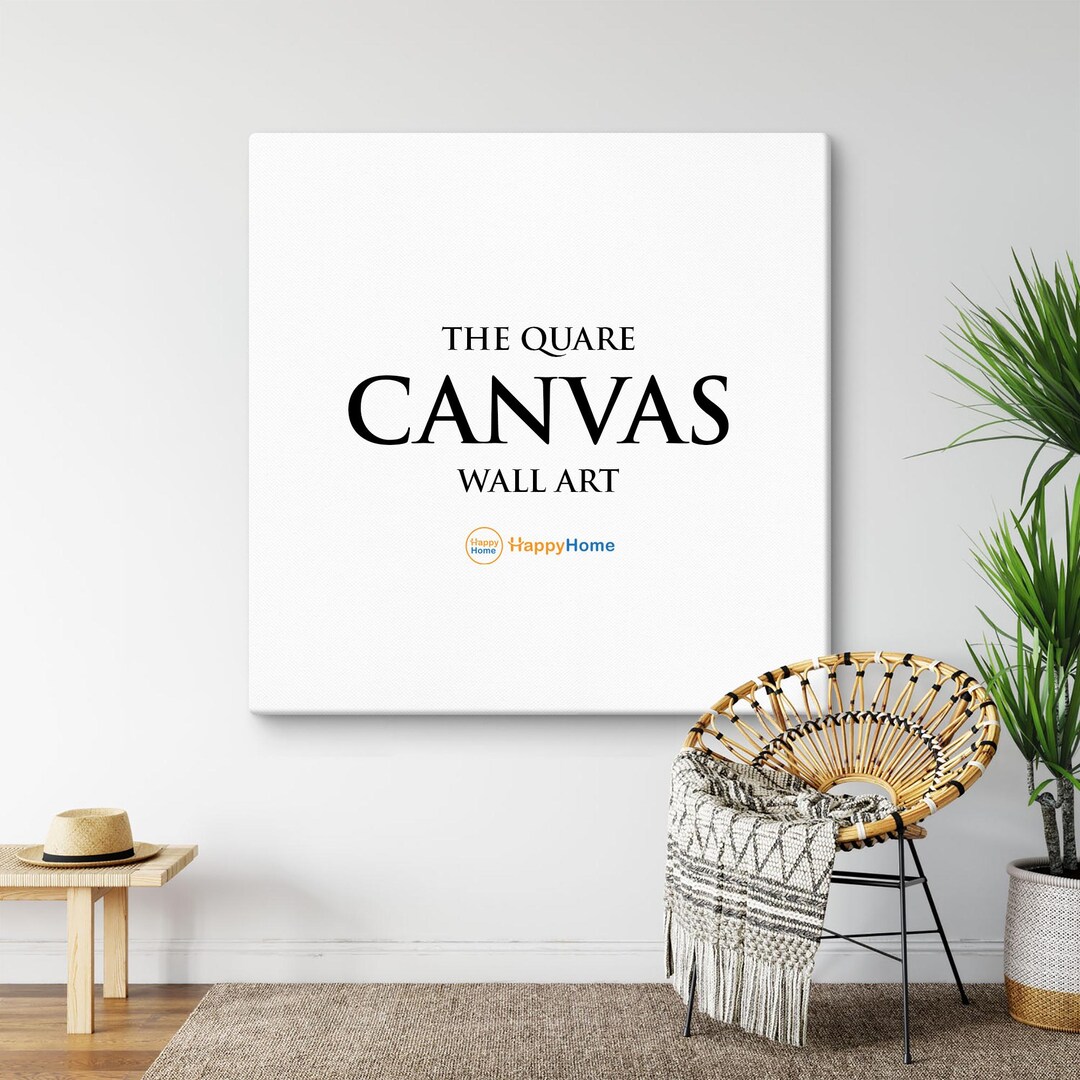 Square Stretched Canvas Wall Art (up to 36 Inches) | Happyhome Shop - Etsy