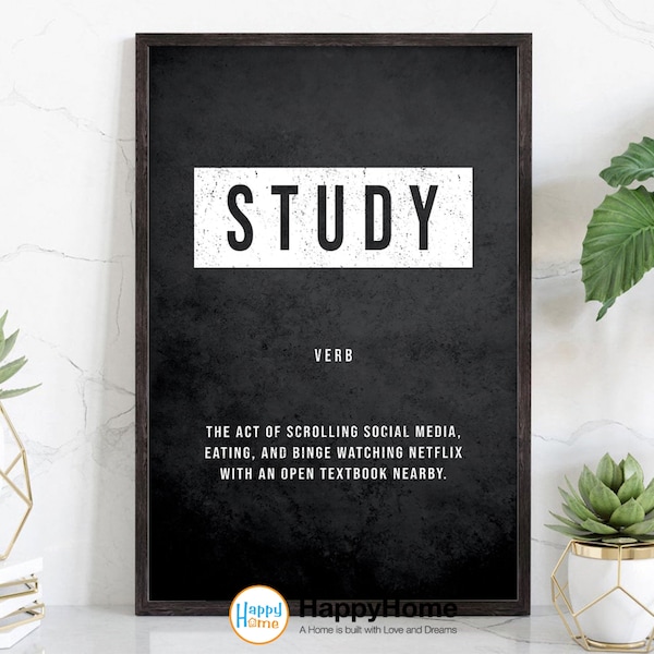 Study Room Wall Art - Etsy