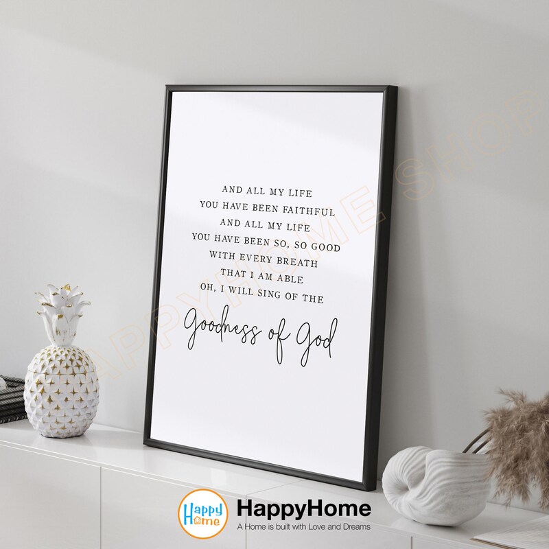 Goodness of God Sign - Etsy