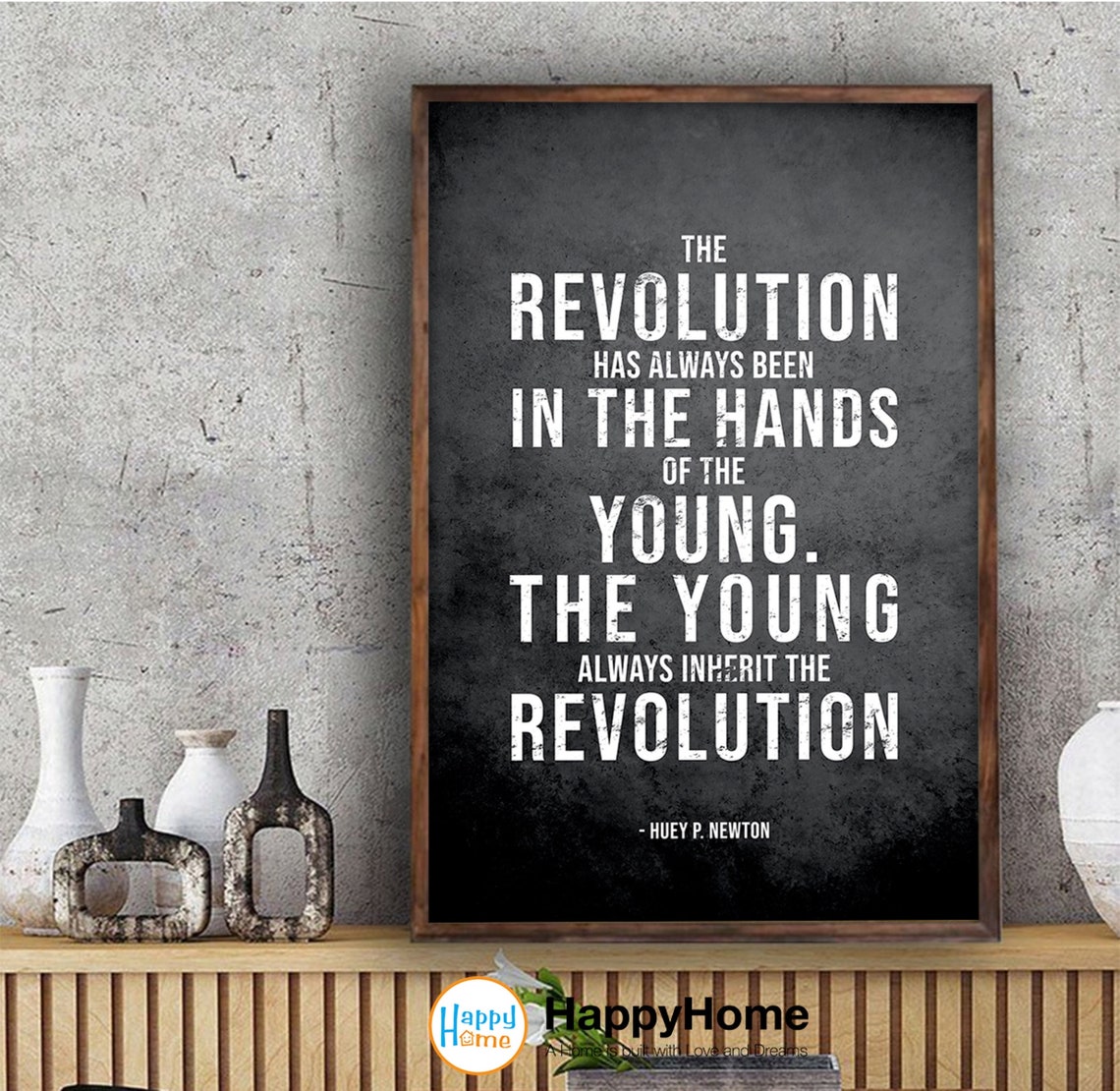 The Young Revolution Motivational Poster Inspirational Wall - Etsy