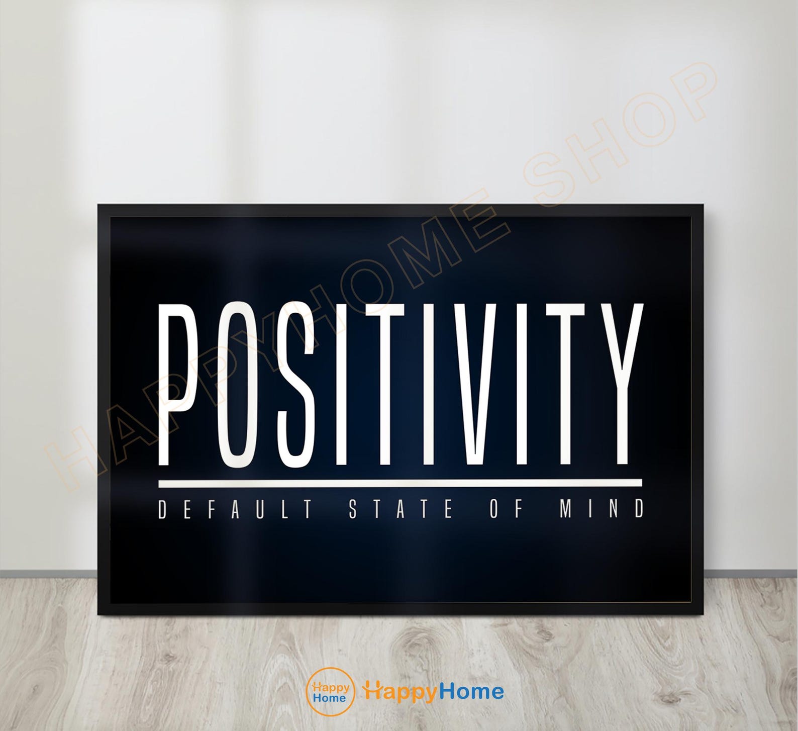 Positivity Definition Motivational Wall Art Inspirational Wall Art ...