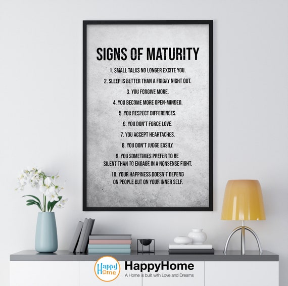 Maturity Quotes