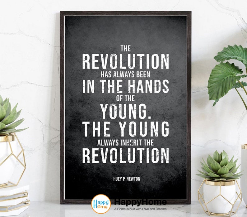 The Young Revolution Motivational Poster Inspirational Wall - Etsy