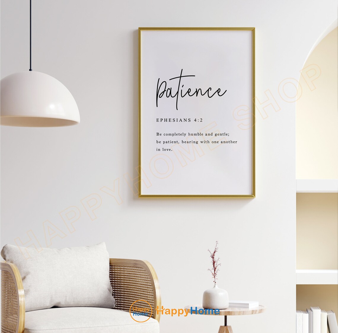 Ephesians 4:2 Wall Art Patience Bible Verse Scripture Quote Prints ...
