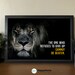 Lion Wall Art the One Who Refuses to Give up Cannot Be Beaten ...